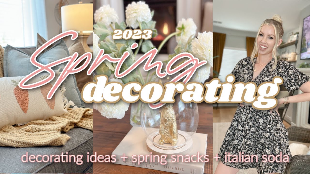 SPRING DECORATING 2023 / SIMPLE SPRING DECOR / TYPICALLY KATIE - YouTube