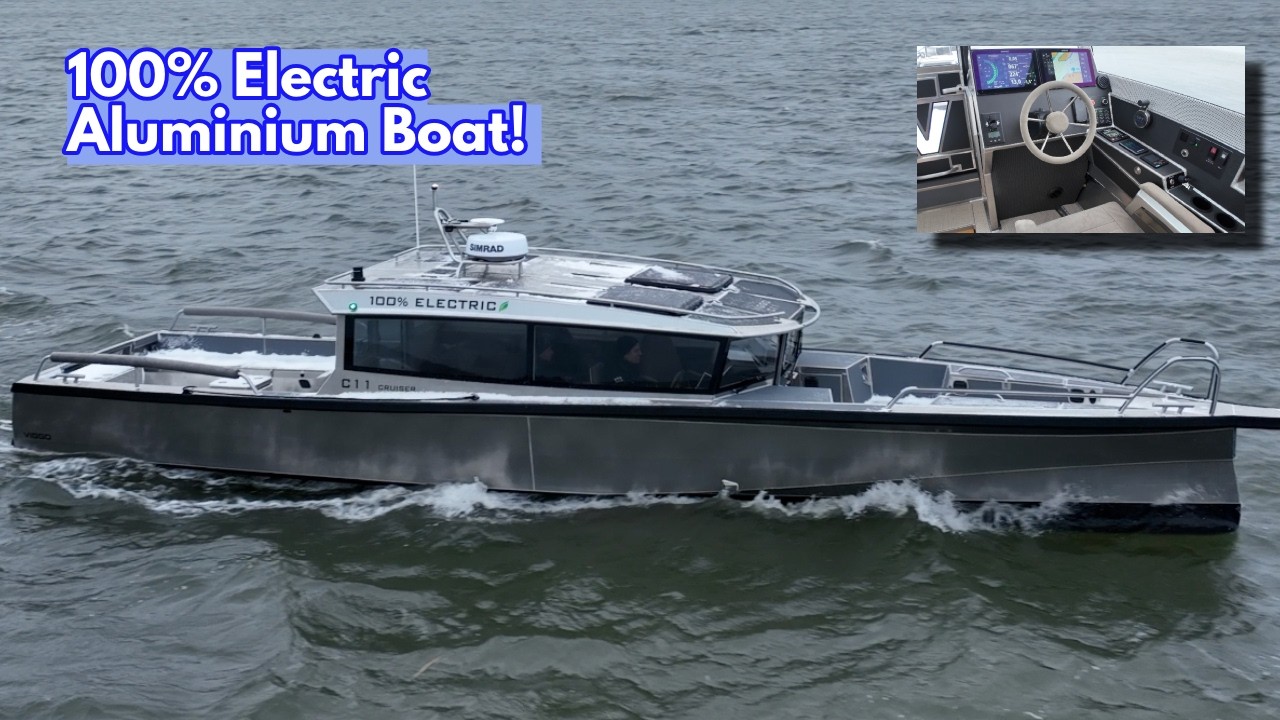 Hull #1: FIRST LOOK at the New 100% Electric $585K Aluminium Boat ...