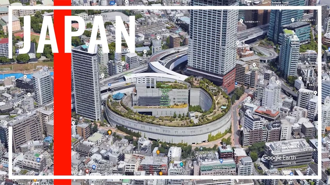 4K 】Sightseeing Spots in Shinagawa02 & Meguro01, Tokyo【 Google Earth ...
