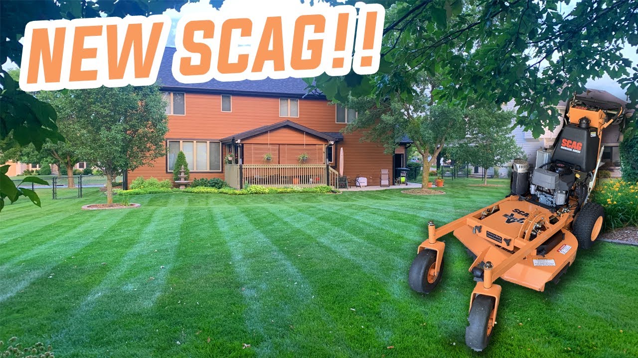 NEW SCAG Mower!! Scag SWZV 36" Walk-Behind (SATISFYING!) - YouTube