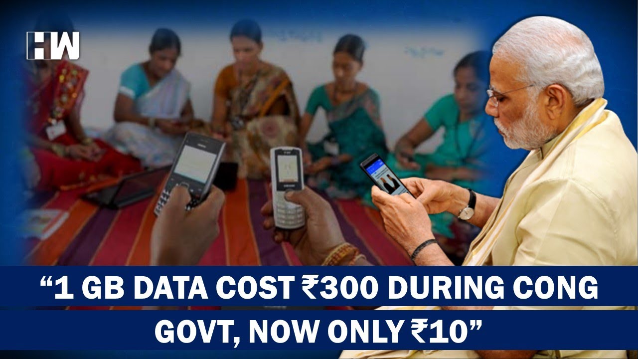  1 GB Data Cost 10 Now Had It Been Congress Govt Your Bill Would Be