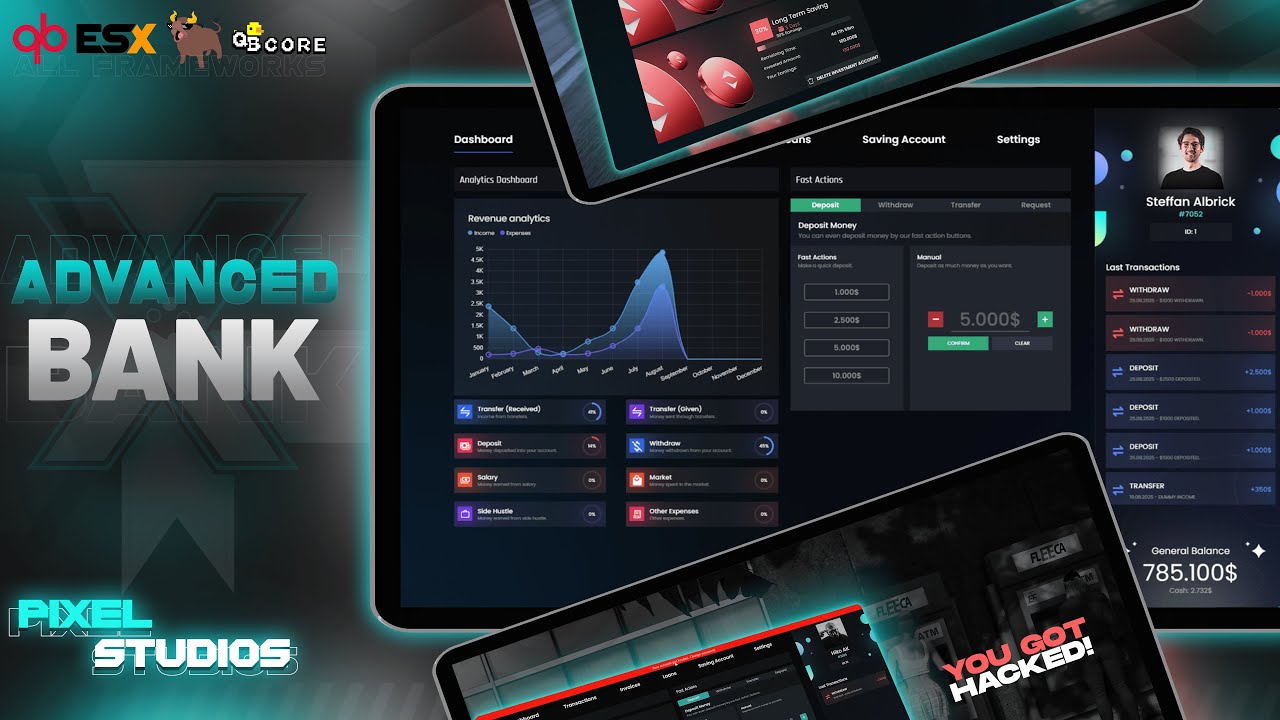Next-Gen FiveM BANKING 💸| Credit Score, Loans, Hacking & More - YouTube