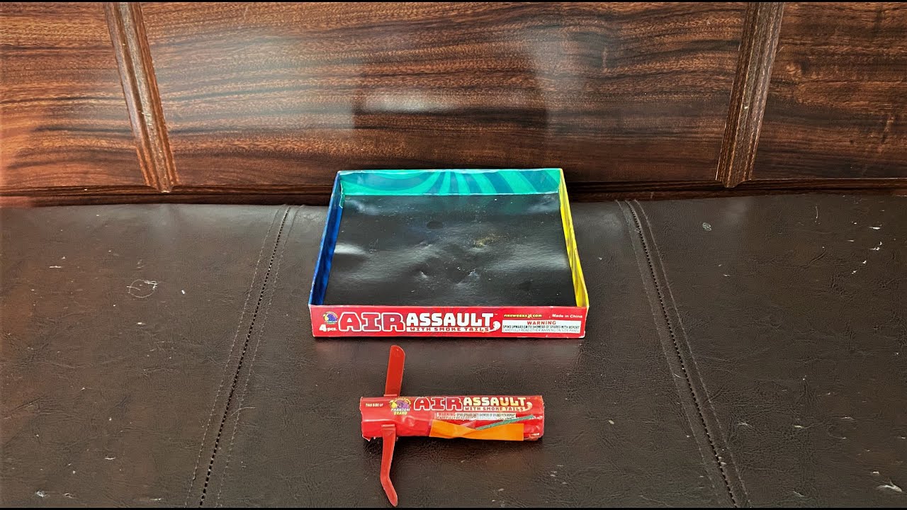 Phantom Fireworks - Air Assault With Red Smoke Tails - YouTube