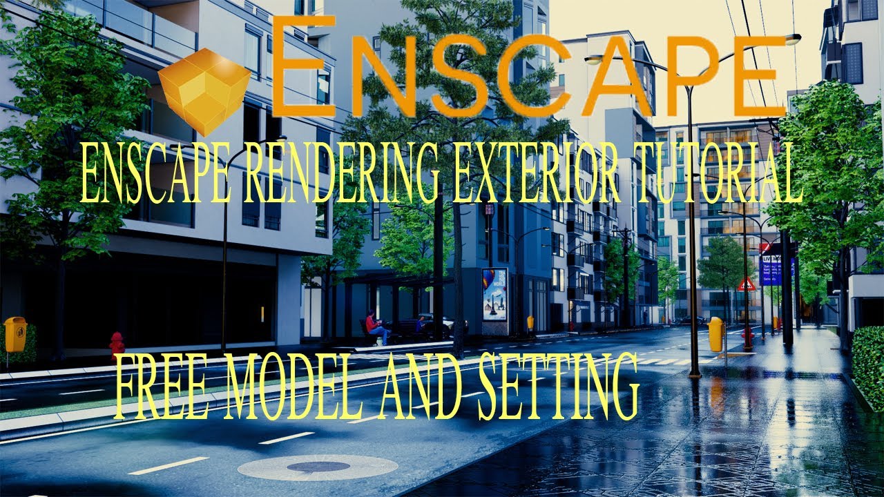 Enscape 2.7 Rendering Exterior Realistic Tutorial #PART 2( Night Scene ...