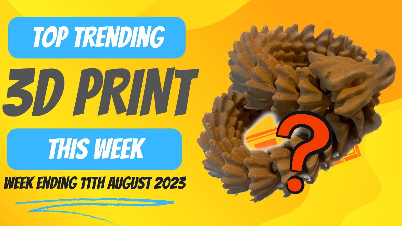 ep5 - Articulated Bone Dragon. Weekly top trending 3d prints - YouTube