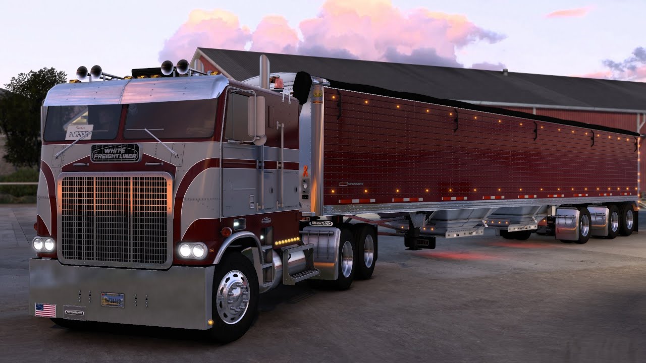 American Truck Simulator 2023 1.47 New Freightliner Powerliner / White ...