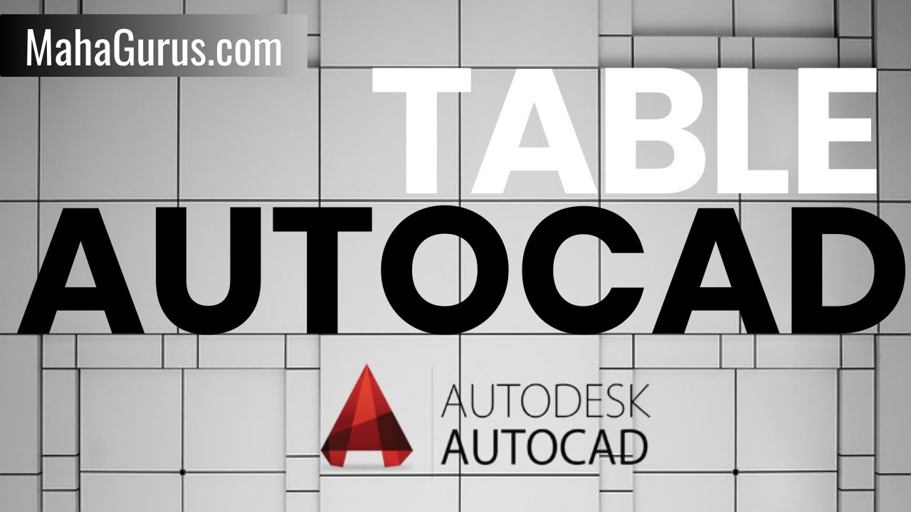 How To Create Table In AutoCAD Excel Table In Autocad Training YouTube how-to-create-table-in-autocad-excel-table-in-autocad-training-youtube