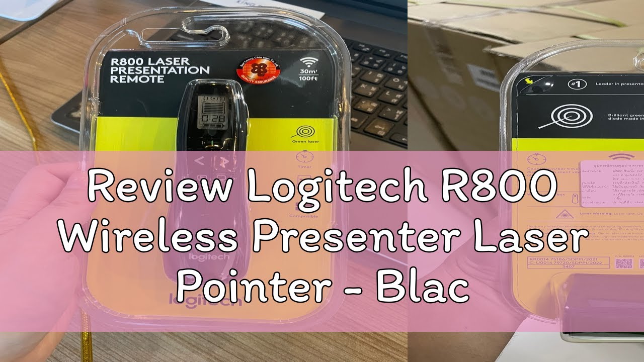 Review Logitech R800 Wireless Presenter Laser Pointer - Black (สีดำ ...