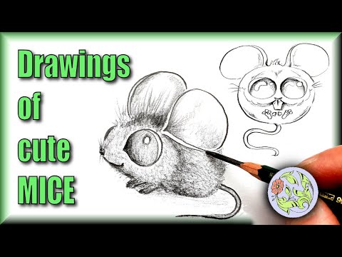 How to draw a funny Mouse | 🐭 Drawings of cute mice | Baby Mice - YouTube