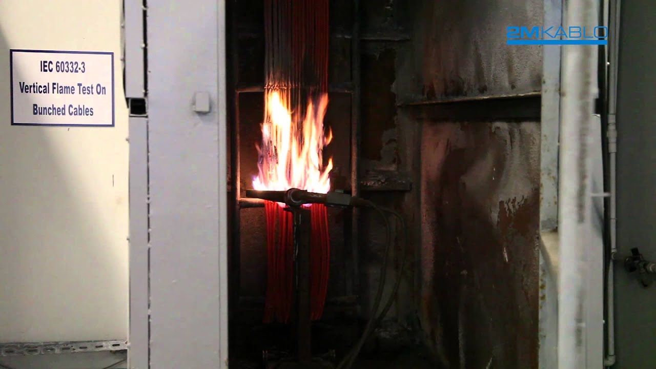 Vertical Flame Test For Cable Harness - YouTube