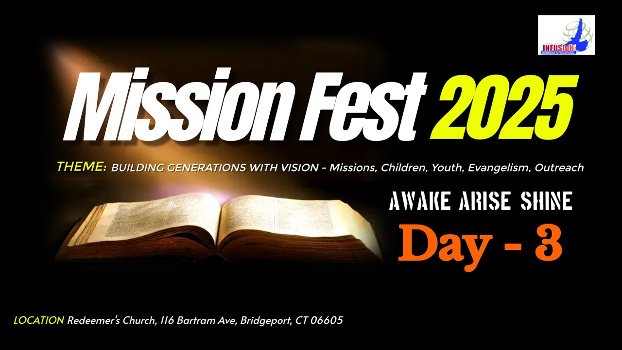 Mission Fest 2025 | Awake, Arise & Shine Day - 3 | Session 1 - YouTube