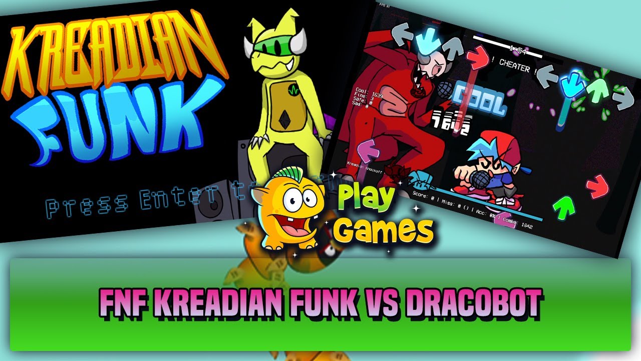 FNF Kreadian Funk vs Dracobot Playthrough - YouTube