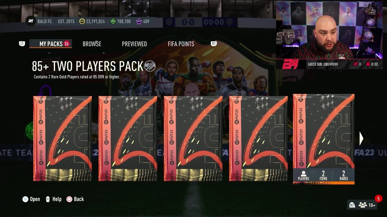 Bateson87 opens 10x 85+ Players Pack - YouTube