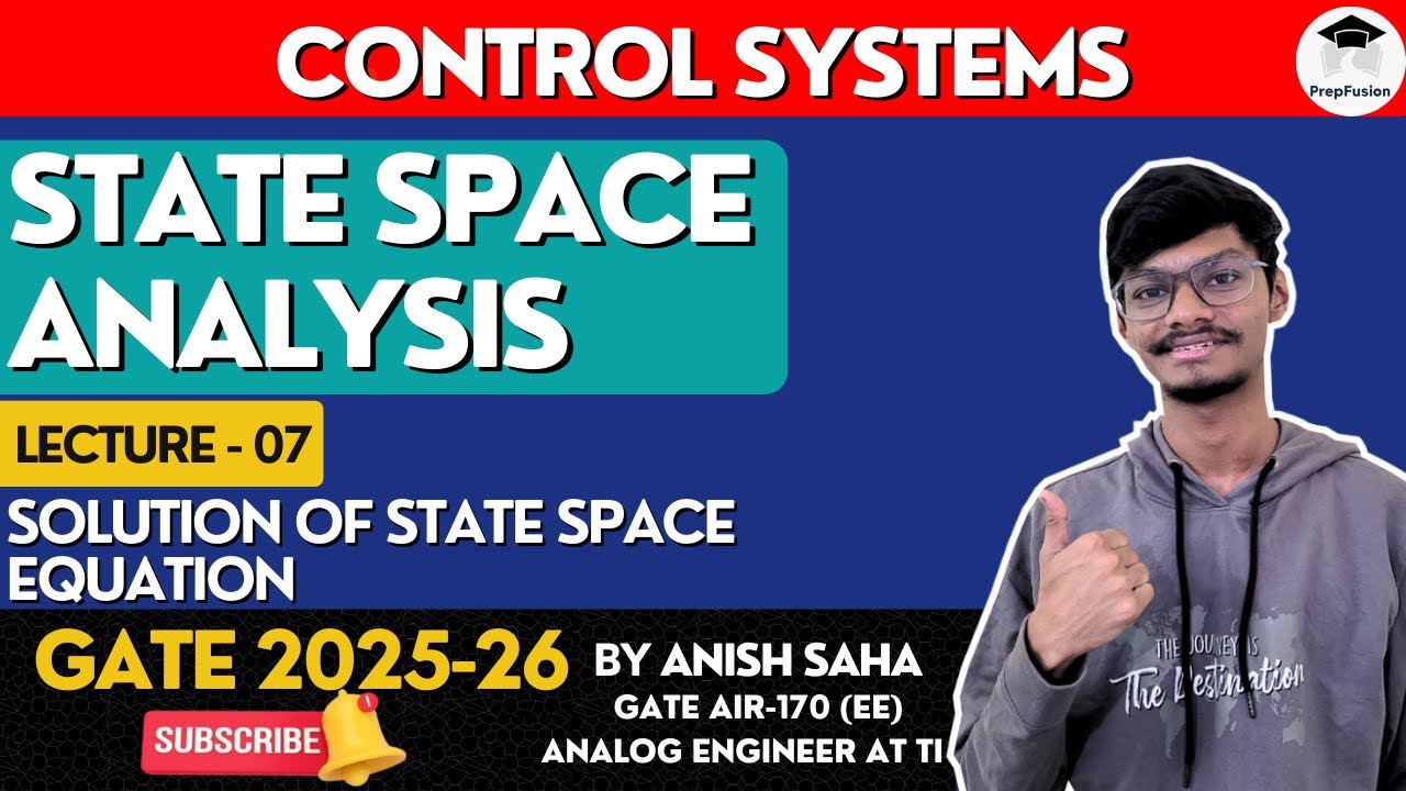 Solution of State Space Equation || Control Systems || GATE 2025 ...