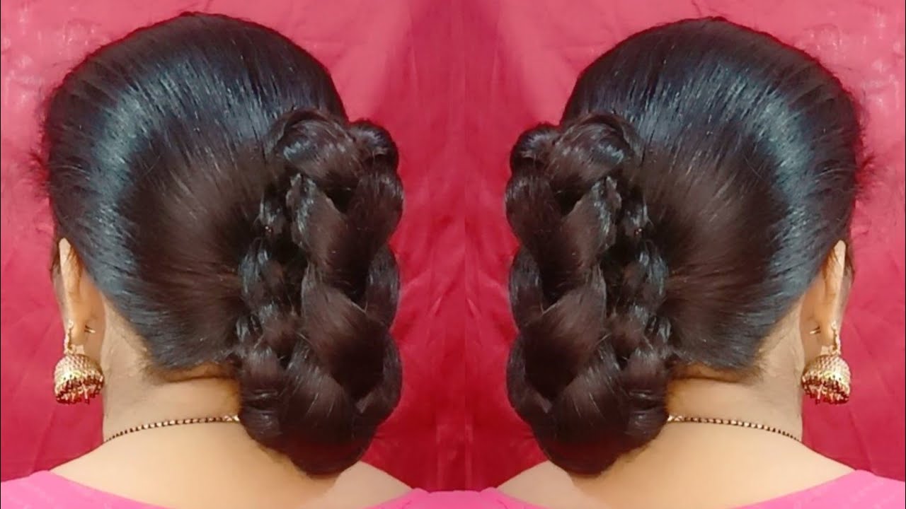 Wonderful ! Very Easy Juda Hairstyle For Long Hair | Bun Hairstyle Girl ...