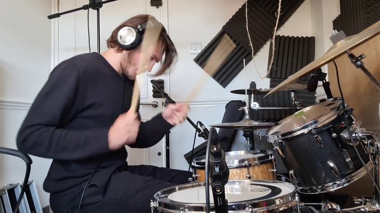 Ambient Rock Drumless Backing Track drum Cover by Nico Ariza # ...