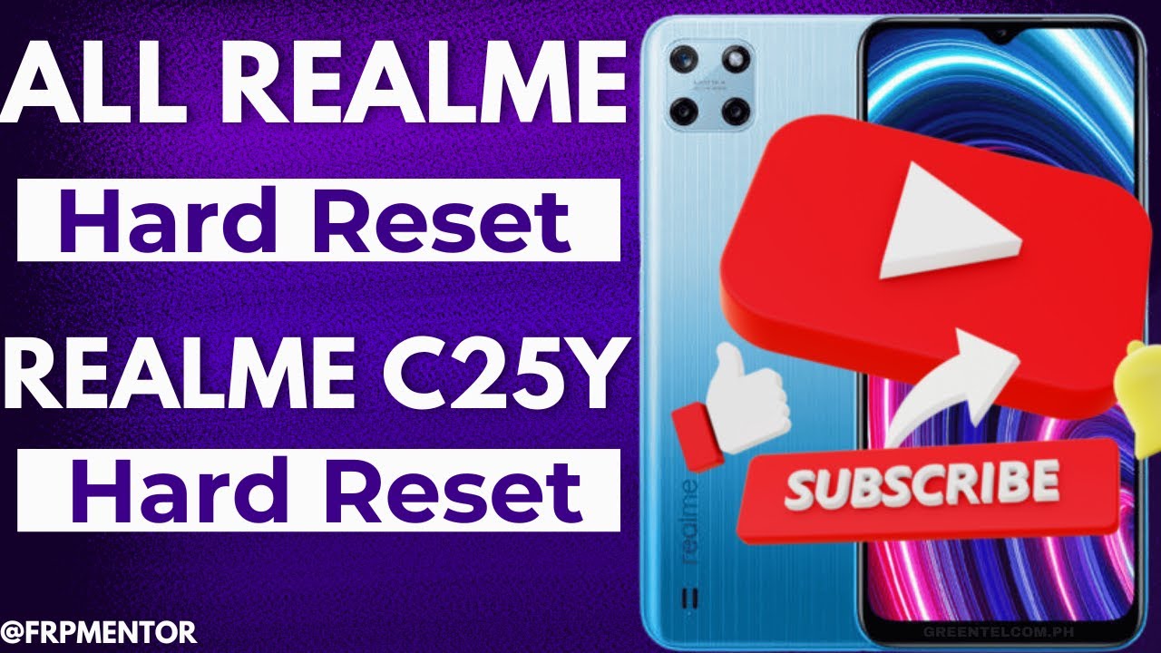 All Realme Factory Reset (easy method) | Realme C25y Hard Reset Without ...