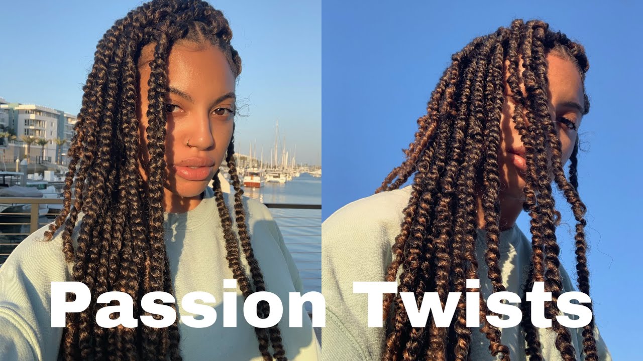 Doing Passion Twists for the First Time + Hair Accessories - YouTube