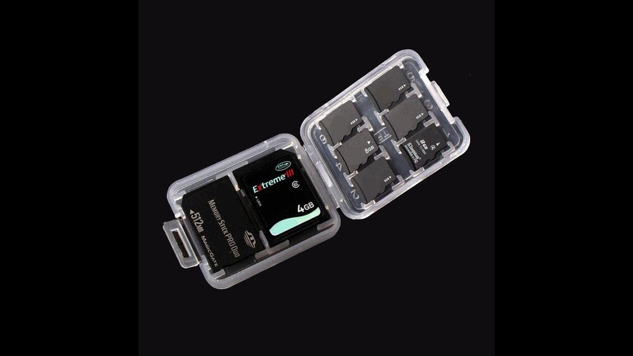 Memory Card Storage Box Case Organizer for 1xSD Card 6xMicro SD Card ...