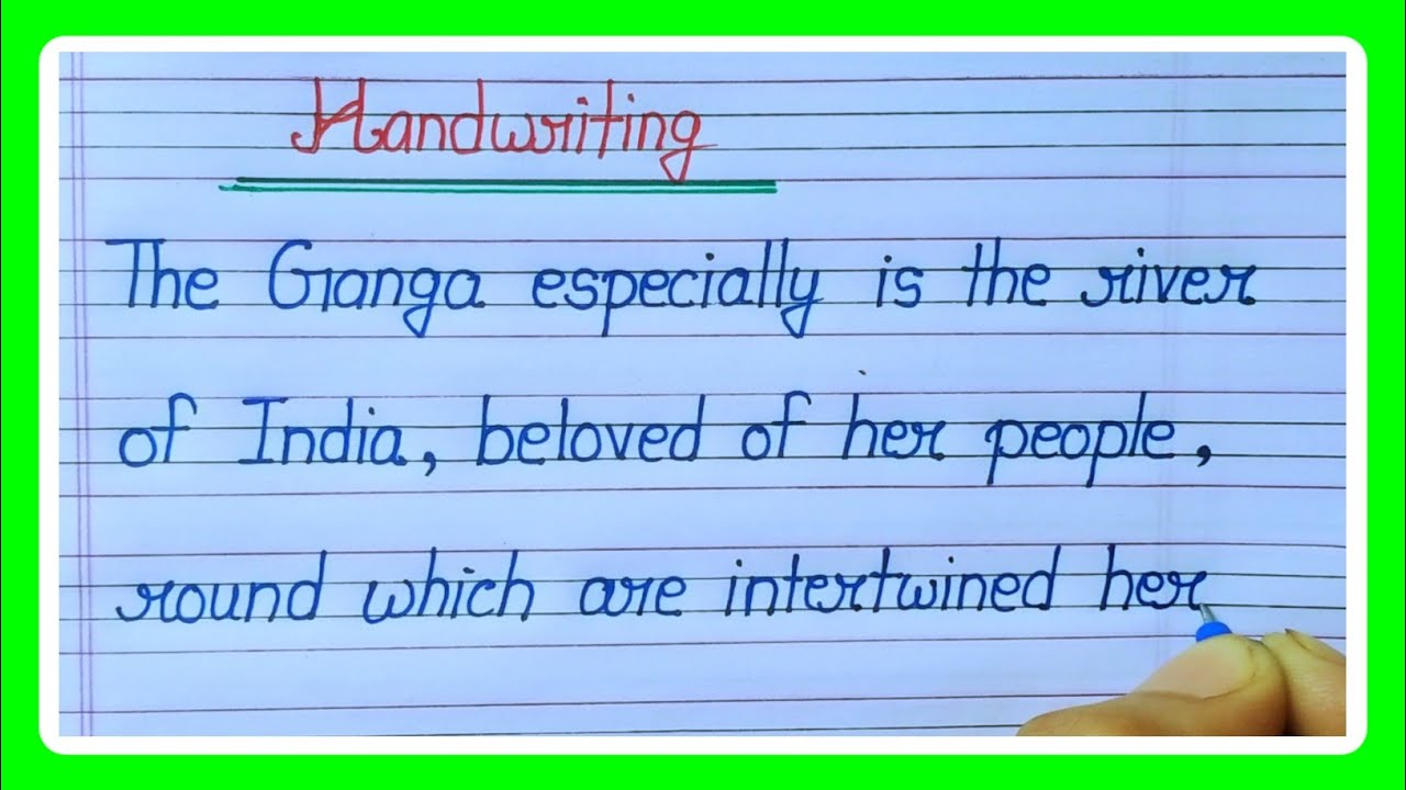 One page neat and clean english Handwriting|one page english writing ...