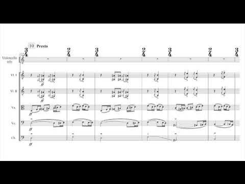[Peteris Vasks] Cello Concerto No.2 "Presence" (Score-Video) - YouTube