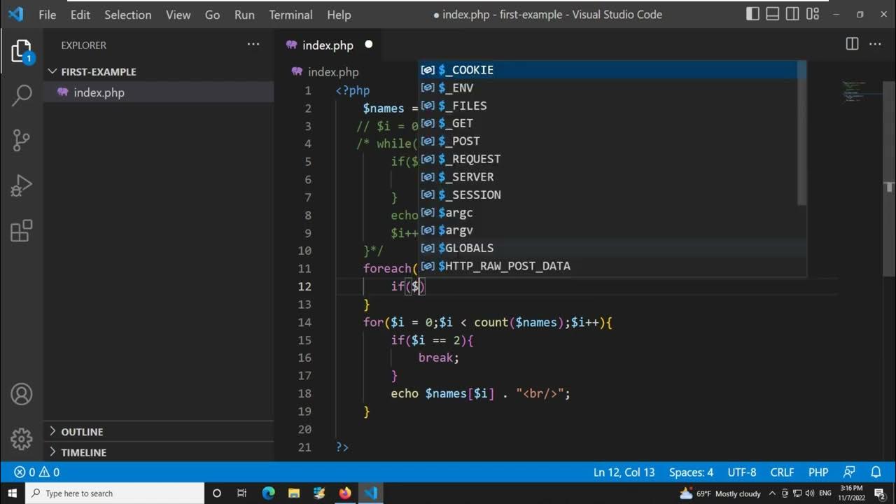 30- جملة الإيقاف والإستئناف PHP Break and Continue - YouTube