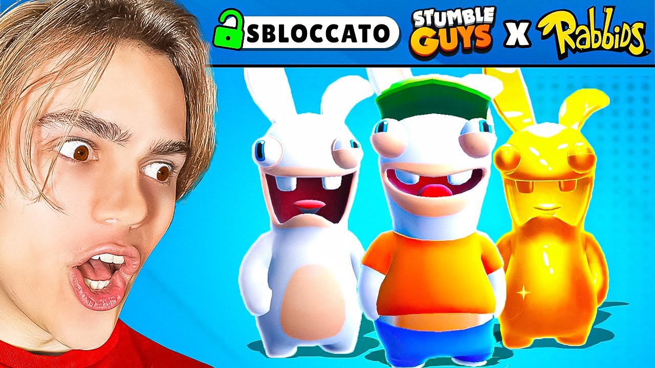 HO SBLOCCATO la NUOVA COLLABORAZIONE di STUMBLE GUYS x RABBIDS! - YouTube