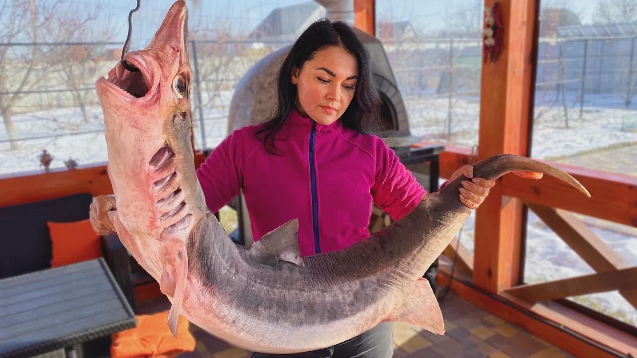 Grilling 33 lbs of Shark! Delicious Shark Kebab Recipe - YouTube