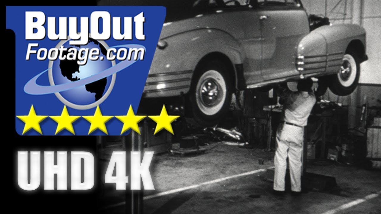 USA 1940s: Auto Garage Service Center with Automotive Lifts - YouTube