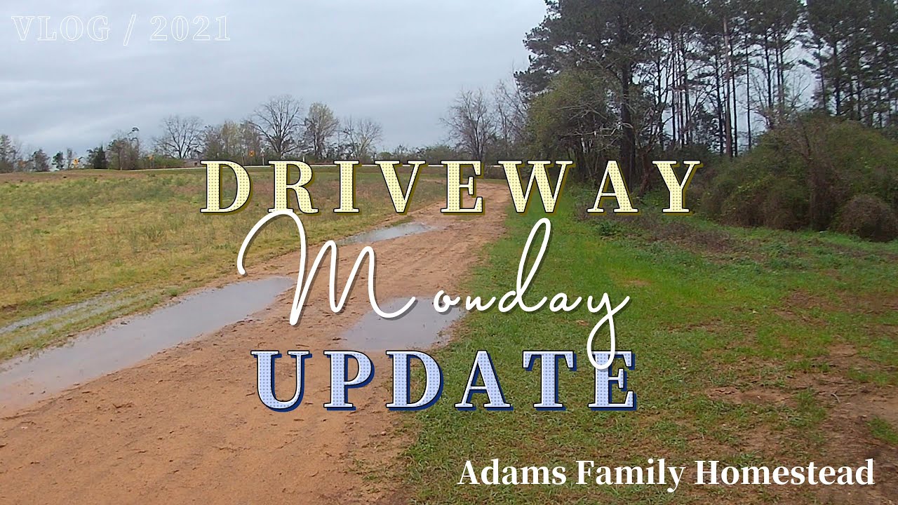 Adams Family Homestead Driveway and land clearing update after big ...