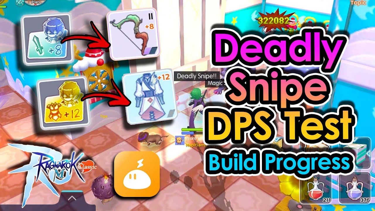 [ROMC] +8 Refine Weapon Ranger Deadly Snipe Build DPS Test! Build ...