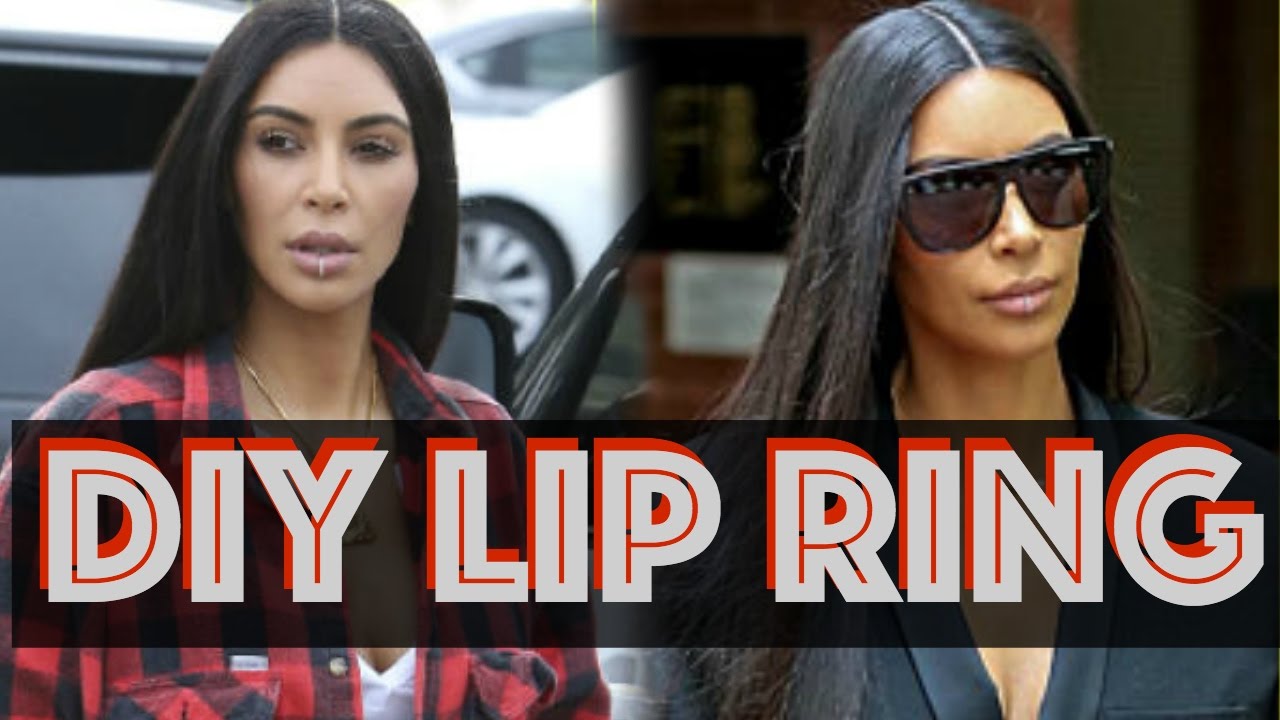DIY KIM KARDASHIAN Lip Rings!! Under $10 - YouTube
