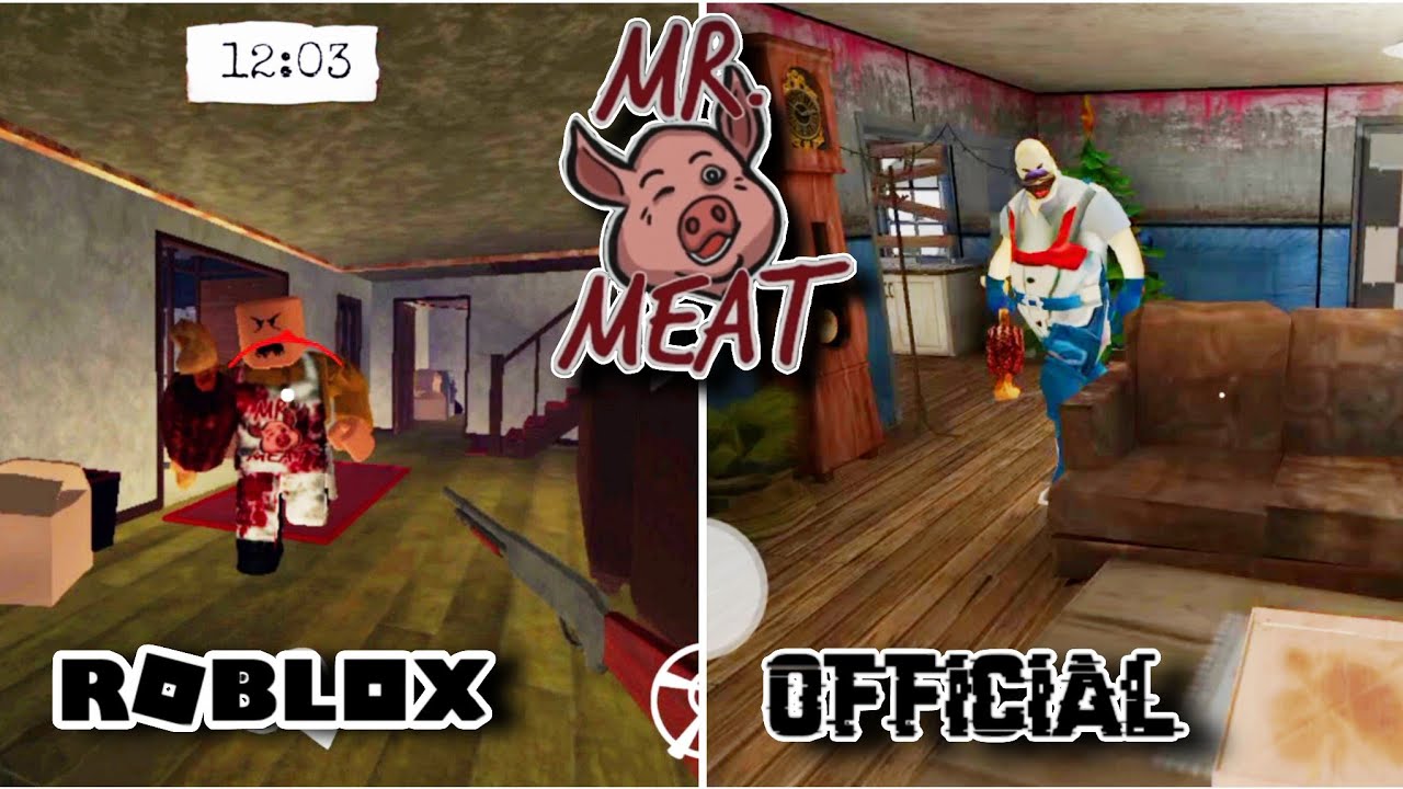 Mr Meat Roblox Vs Mr Meat Rod Mod Gameplay - YouTube