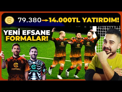80.000 MC (14.000 TL) YATIRDIM! CADILAR BAYRAMI FORMASIYLA OYNADIM! EFOOTBALL 2024 MOBİLE
