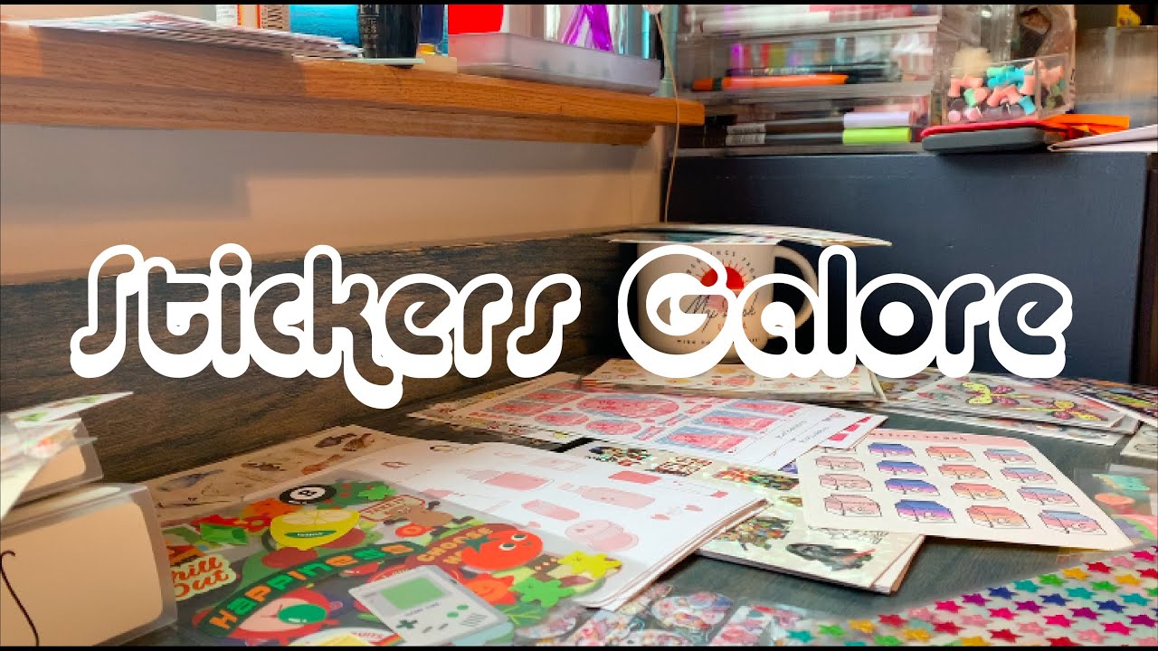 Organizing My Sticker Collection | May 2020 - YouTube