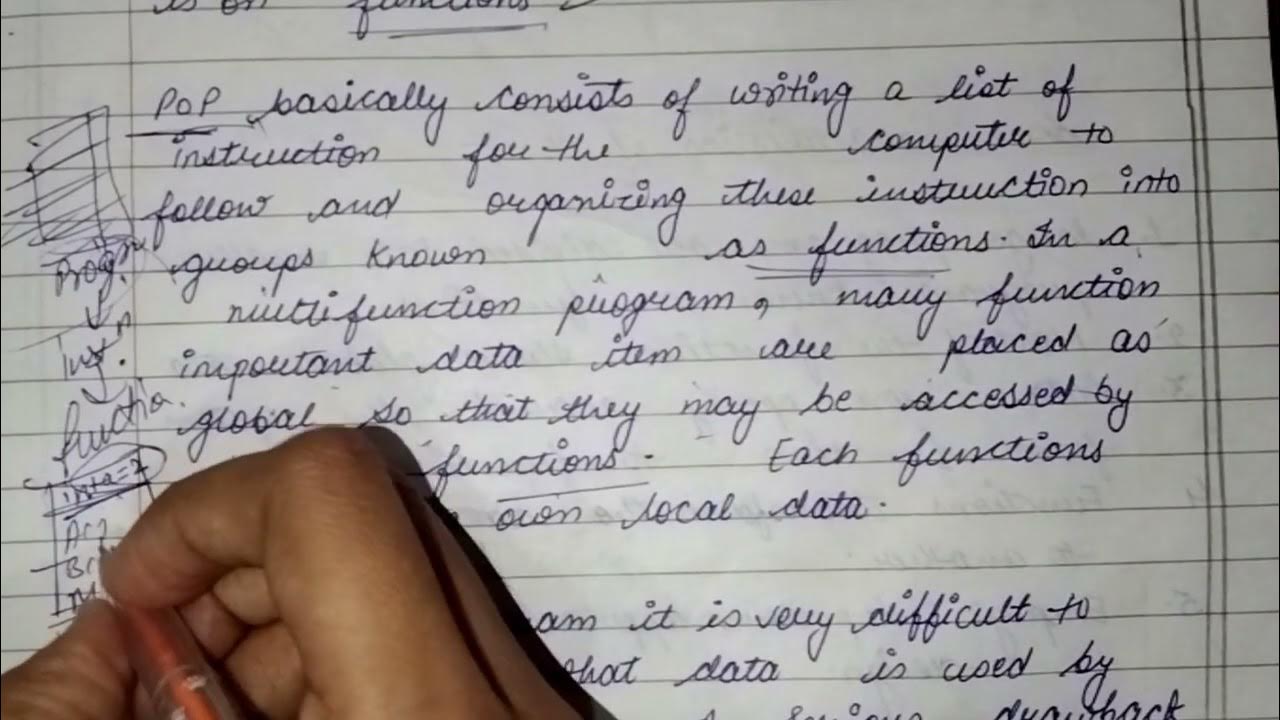 what do you mean 🤔 by procedural oriented programming language?🤔|OOPS ...