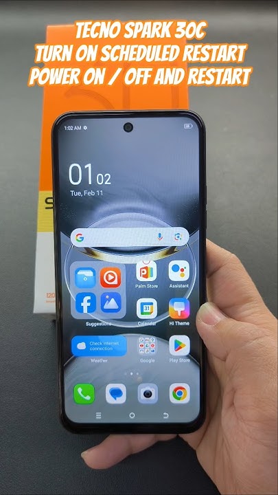 Tecno Spark 30c Turn on Scheduled Restart Power on / off and Restart - YouTube