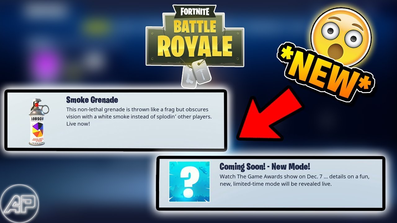 FORTNITE BATTLE ROYALE-SMOKE GRENADES ARE LIVE!!! [**NEW GAMEMODE ...