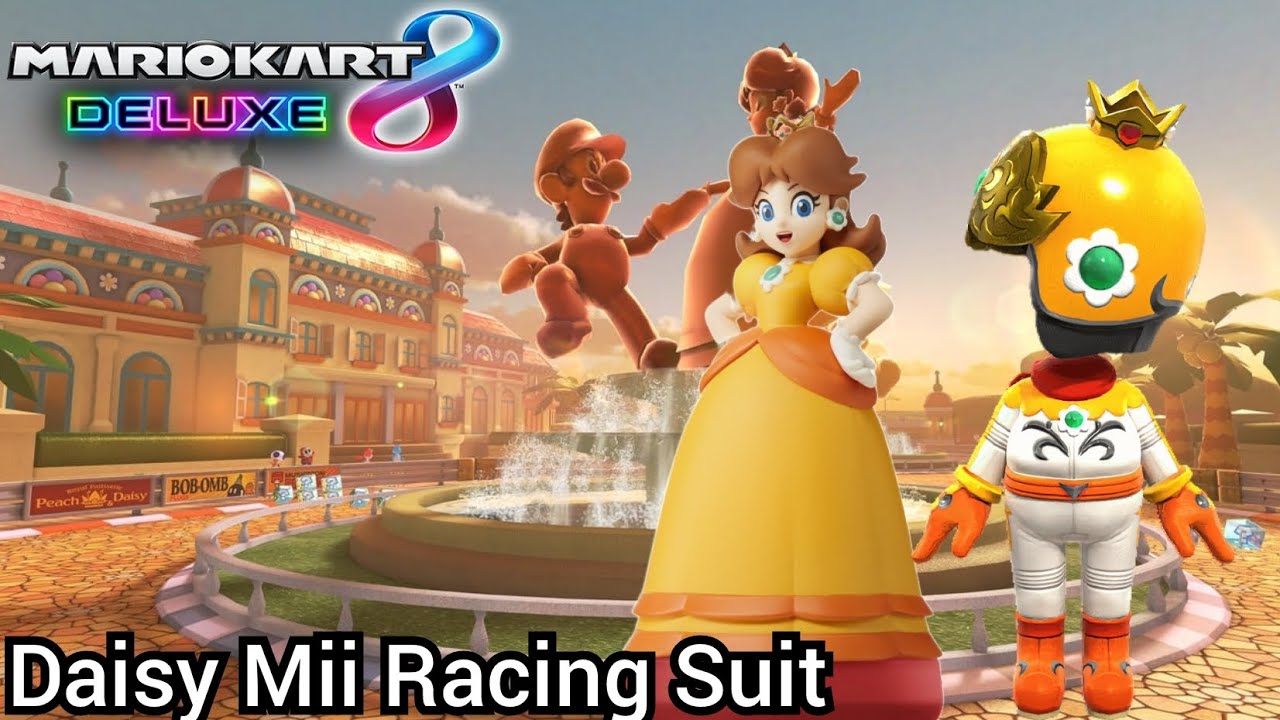 Mario Kart 8 Deluxe Daisy Mii Racing Suit Gameplay - YouTube