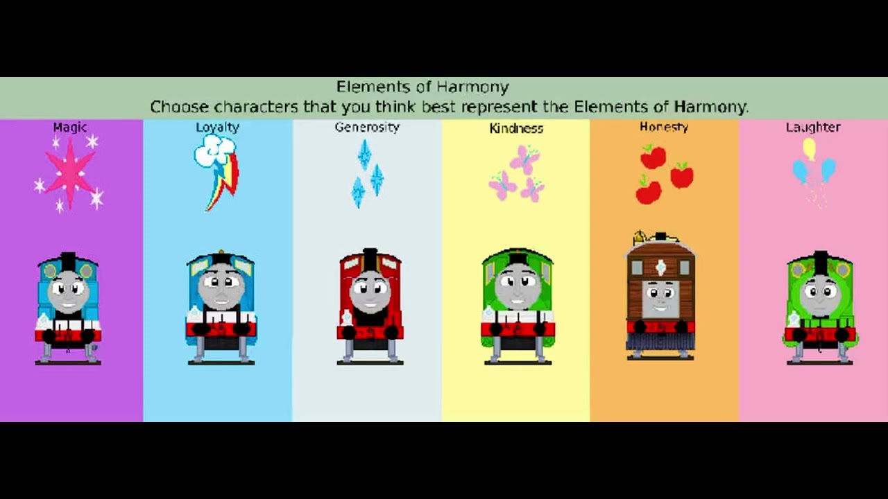 Thomas & Friends - The Mane 6 (Cast) - YouTube