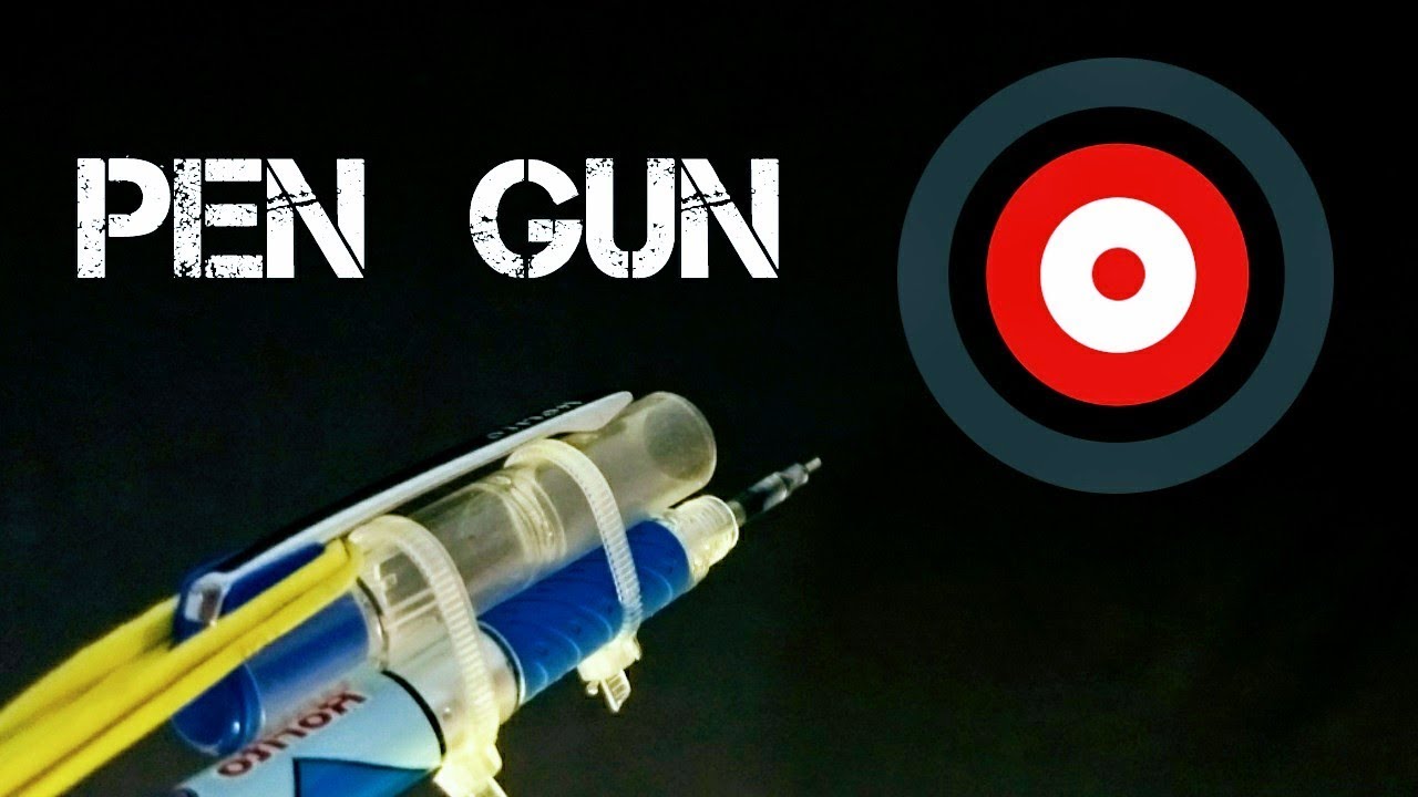 How to make a powerful pen gun in just 60 seconds || Simple DIY - YouTube