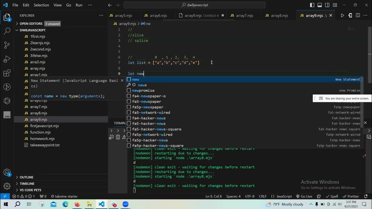 slice methode in javascript - YouTube