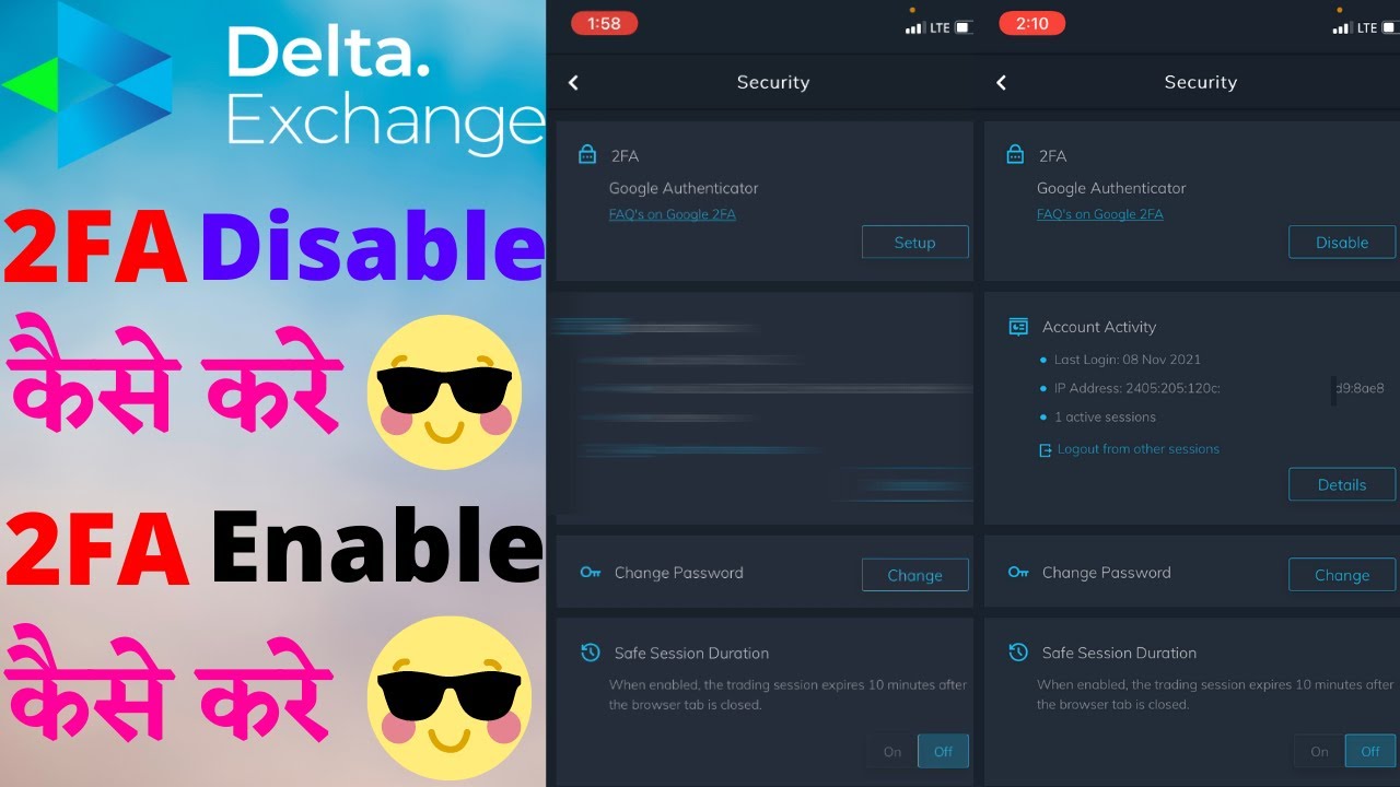 How To Disable And Enable Your Delta Exchange 2FA Google Authenticator ...