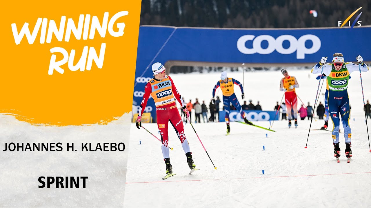 Sprint win no. 6 for the great Klaebo | FIS Cross Country World Cup 24 ...