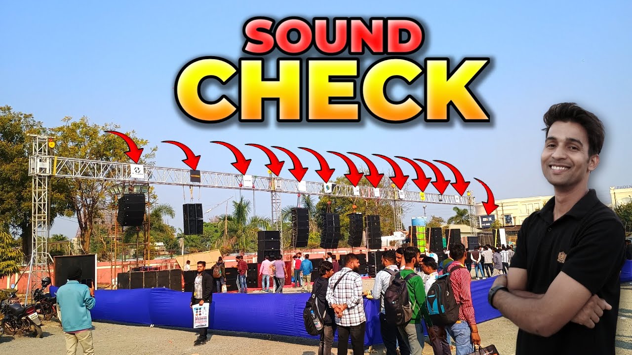 Full Dj testing in dj expo | sound check in dj expo | Line array ...