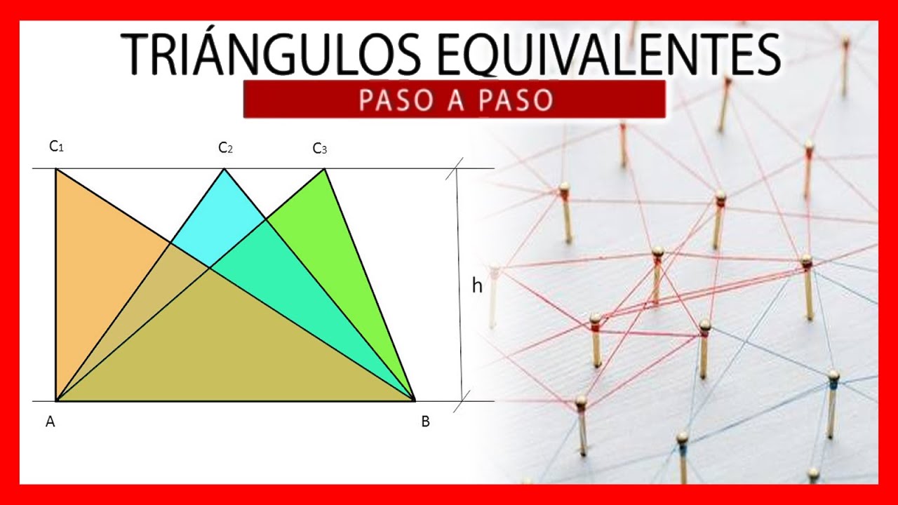 🔺💃 Triángulos equivalentes definición | Dibujo técnico paso a paso ...