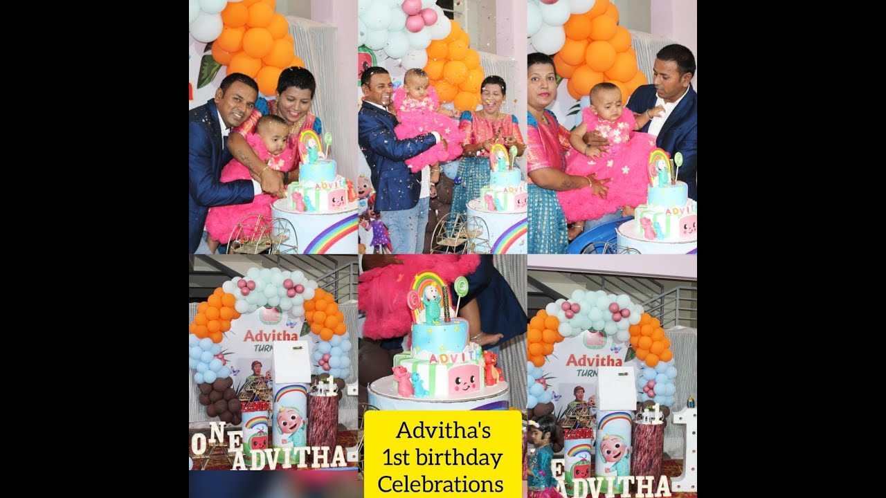 Advitha Sri మొదటి సంవత్సరం పుట్టినరోజు వేడుకలు in Bengaluru ...