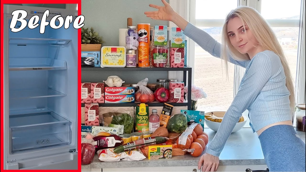 FRIDGE CLEAN OUT and organization | Massive Grocery Haul - YouTube