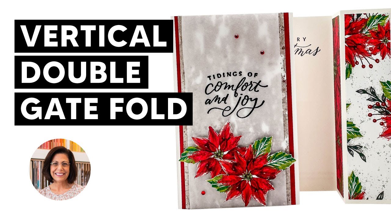 🔴Make a Stunning Christmas Vertical Panel Card Using Designer Paper ...