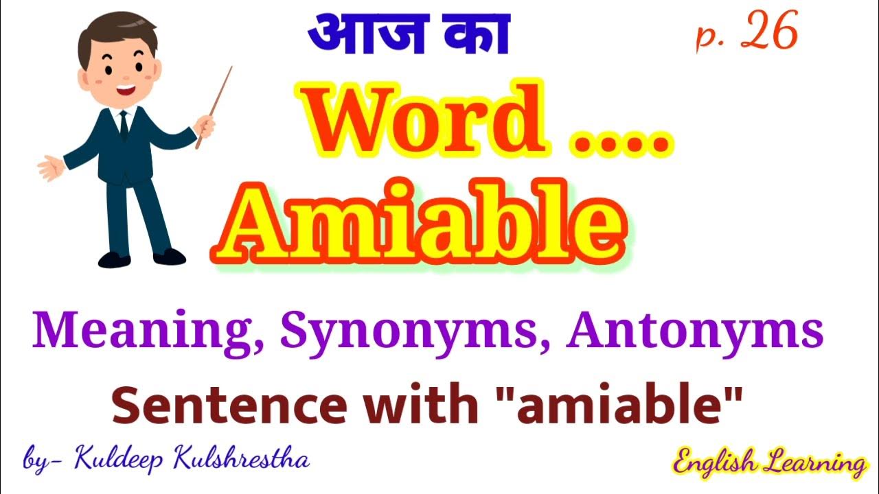 Wordmeaning Amiable Meaning YouTube wordmeaning-amiable-meaning-youtube